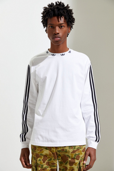 adidas Trefoil Rib Long Sleeve Tee | Urban Outfitters