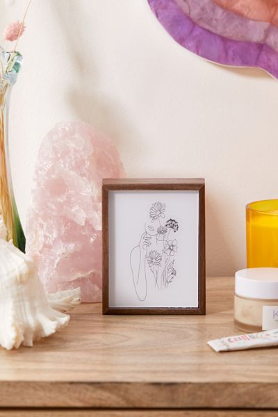 Nadja Art Woman With Flowers Iii Art Print Urban Outfitters