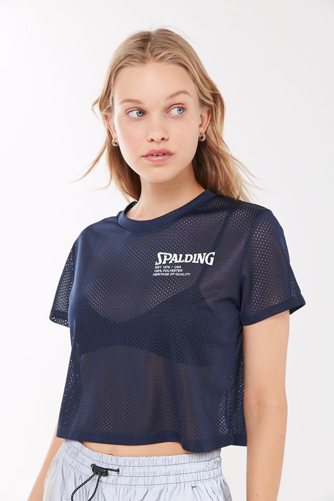 Spalding Woven Mesh Tee | Urban Outfitters Canada