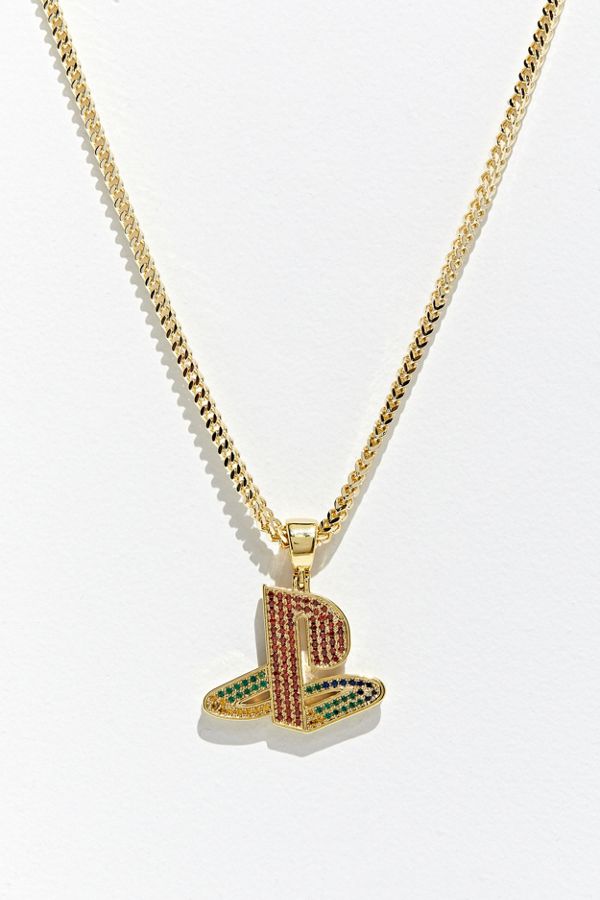 King Ice X PlayStation Rainbow Logo Necklace | Urban Outfitters