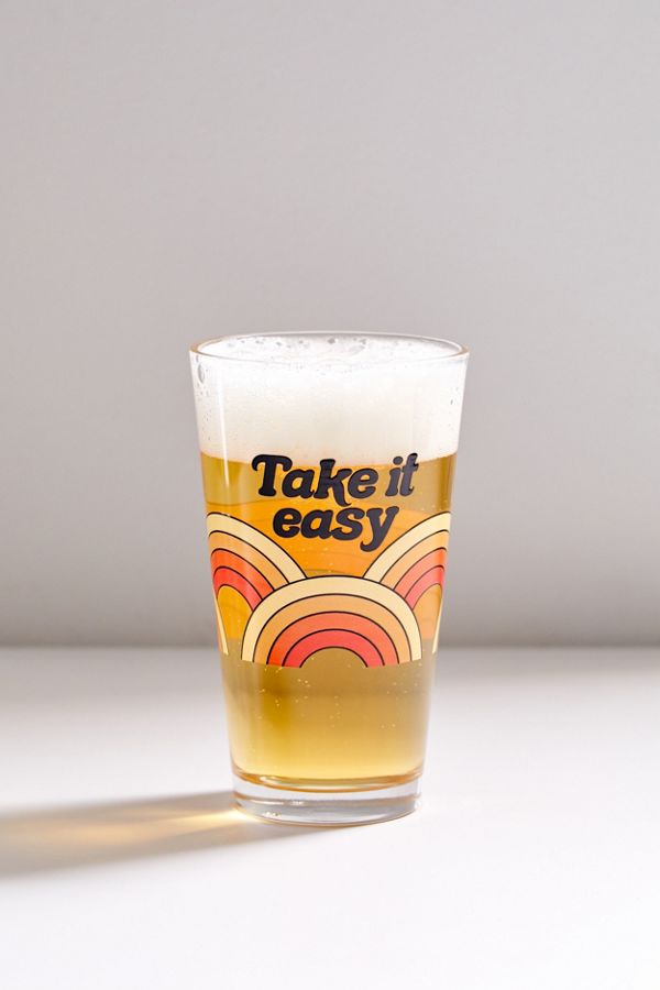 Take It Easy Pint Glass | Urban Outfitters