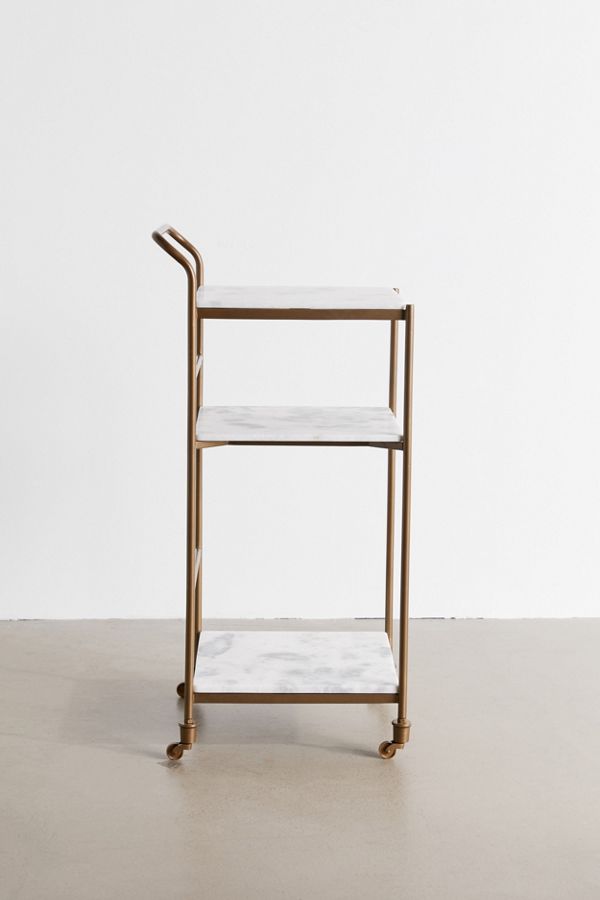 Frances Marble Bar Cart | Urban Outfitters