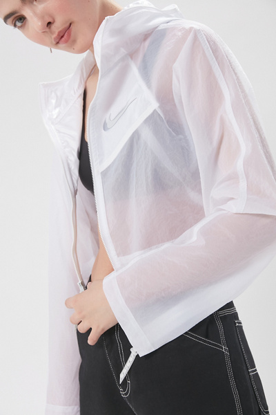 Nike Sportswear Up In Air Sheer Cropped Jacket | Urban Outfitters