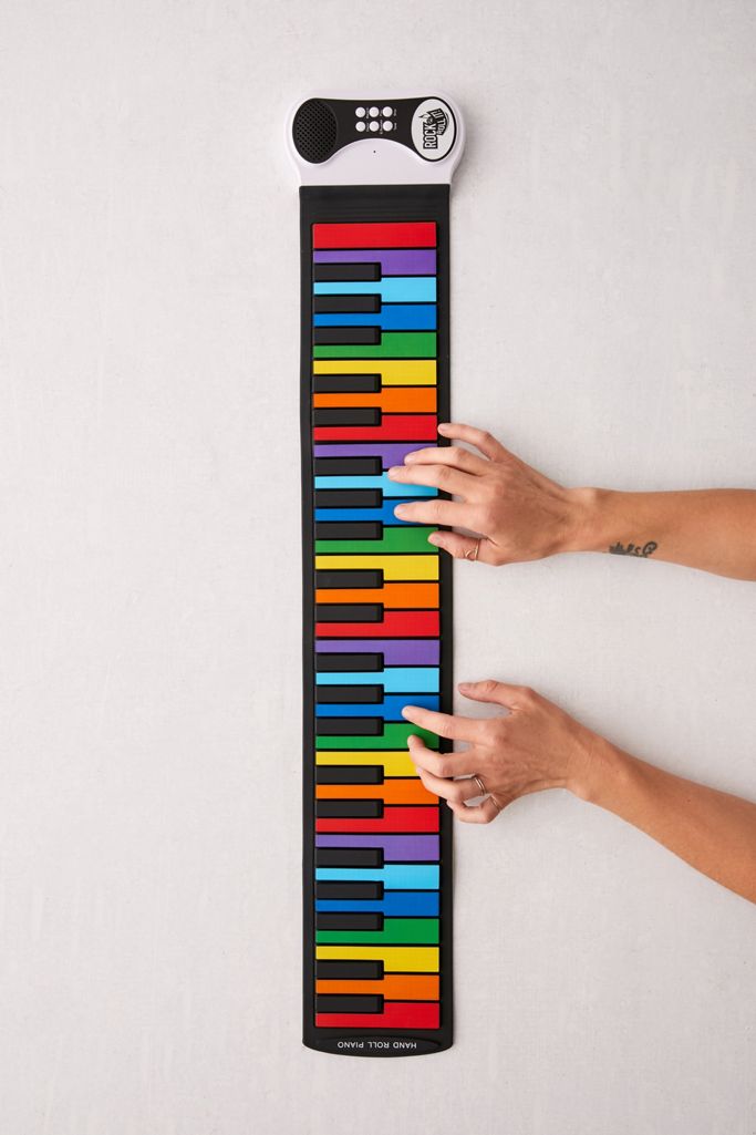 Rock And Roll It Rainbow Roll-Up Keyboard | Urban Outfitters