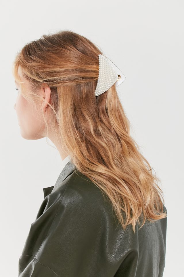 Pearl Triangle Claw Clip | Urban Outfitters