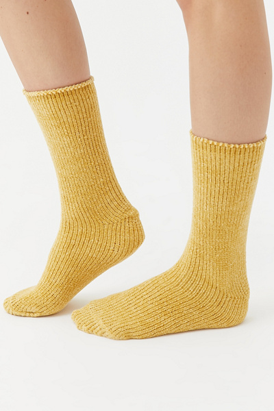 Chenille Plush Crew Sock | Urban Outfitters