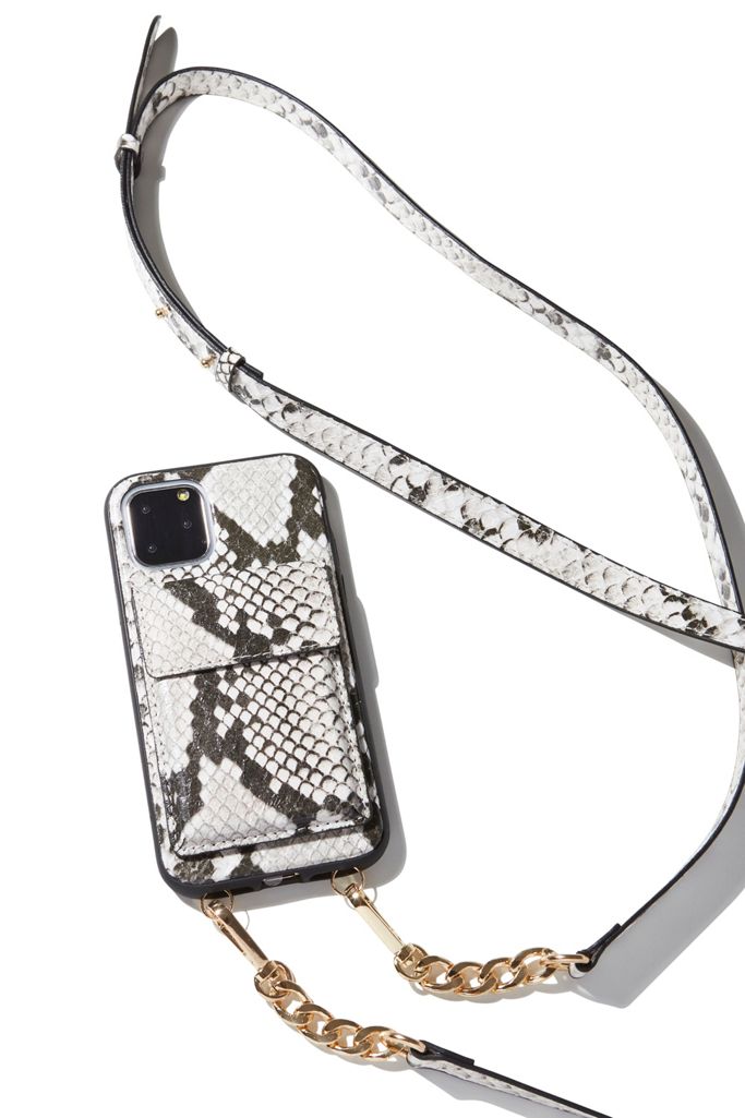 Sonix Grey Python Crossbody iPhone Case | Urban Outfitters