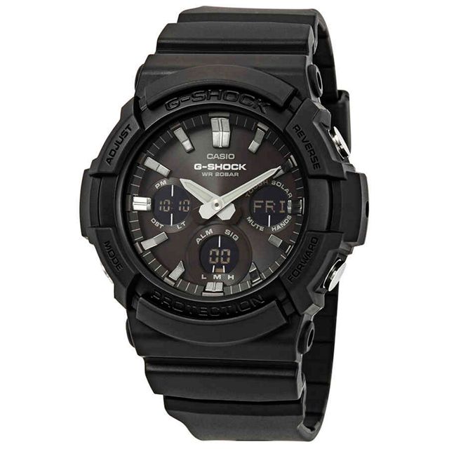 Casio G-Shock Alarm World Time Black Dial Men's Watch GAS-100B-1ACR ...