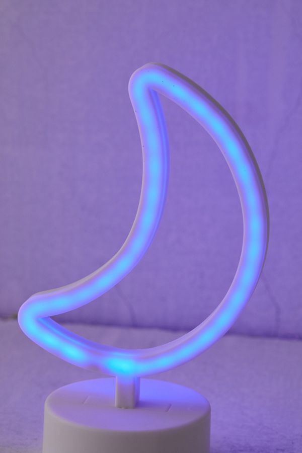 Crescent Moon Mini LED Neon Table Lamp | Urban Outfitters