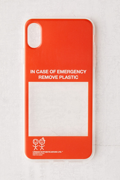 Urban Sophistication In Case Of Emergency iPhone Case | Urban Outfitters