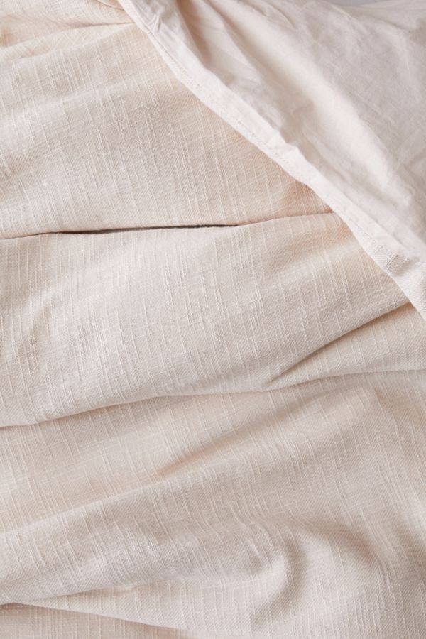 Luna Fringe Washed Slub Duvet Cover | Urban Outfitters Canada