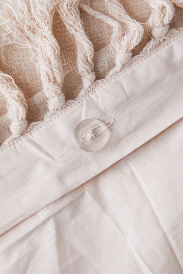 Luna Fringe Washed Slub Duvet Cover | Urban Outfitters Canada