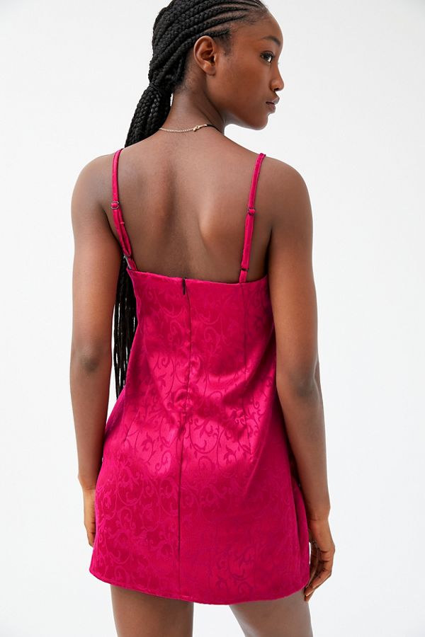 Urban Renewal Remnants Jacquard Keyhole Mini Dress | Urban Outfitters ...