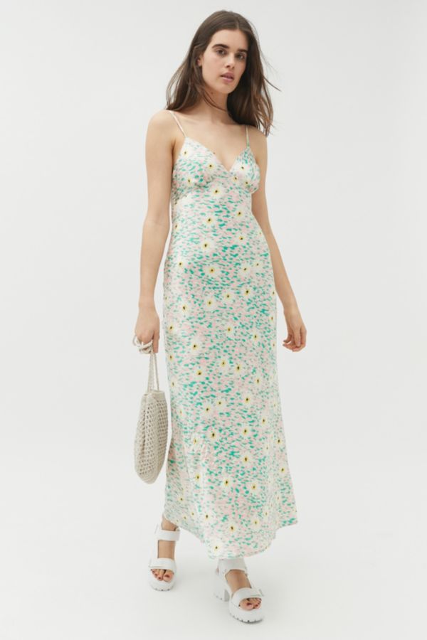 Uo Picnic For Two Floral Midi Slip Dress Urban Outfitters