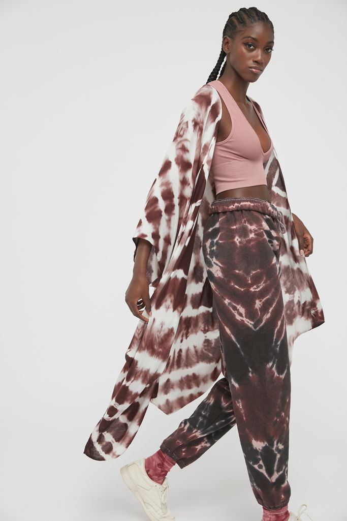 Tie-Dye Robe Jacket | Urban Outfitters