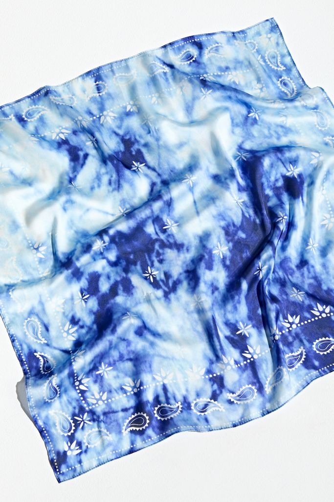 Sky Tie-Dye Scarf | Urban Outfitters
