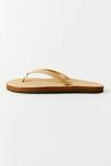 Rainbow Narrow Strap Single-Layer Leather Flip-Flop | Urban Outfitters
