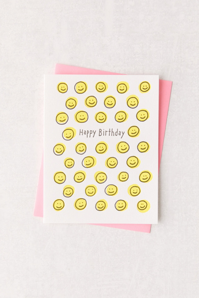 Happy Face Birthday Card | Urban Outfitters