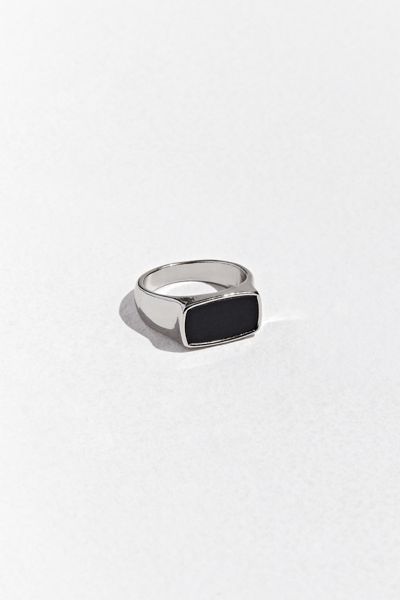 Rectangular Onyx Ring | Urban Outfitters