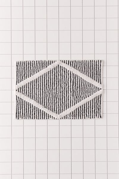 Diamond Geo Bath Mat | Urban Outfitters