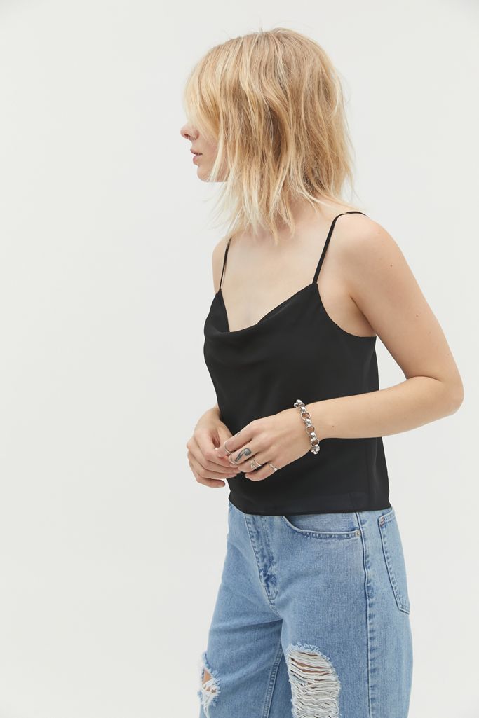 UO Lucy Tie-Back Cowl Neck Cami | Urban Outfitters