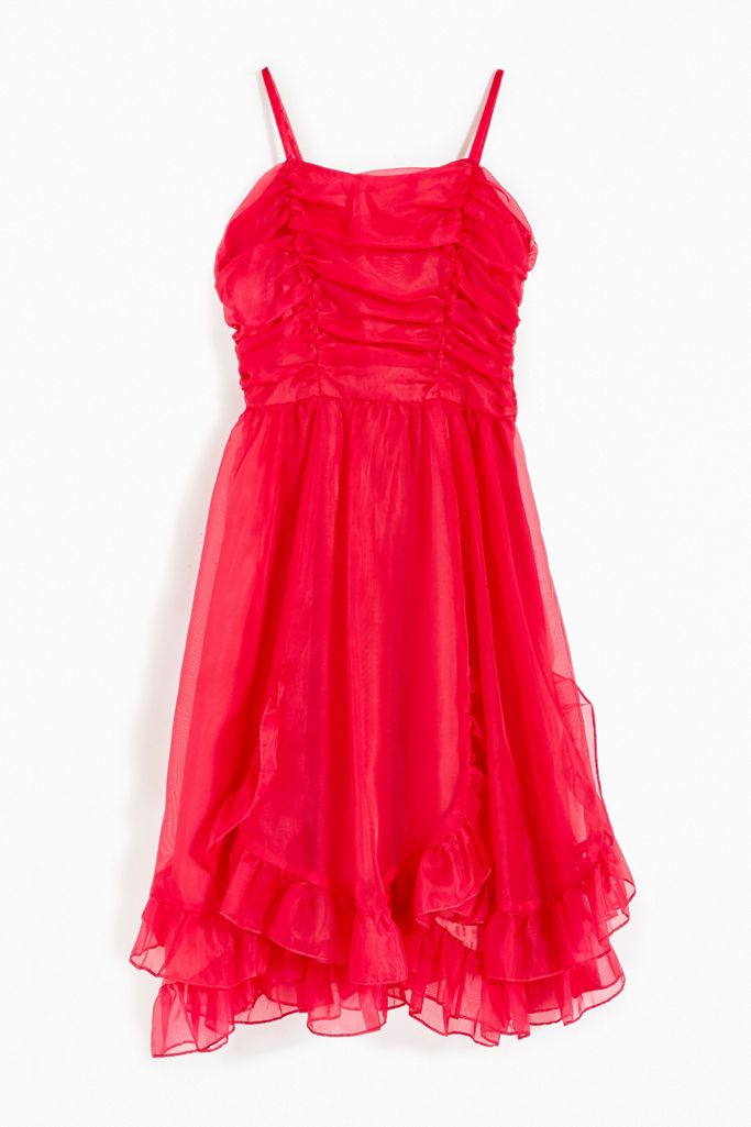 Vintage ‘80s Pink Ruched Dress | Urban Outfitters