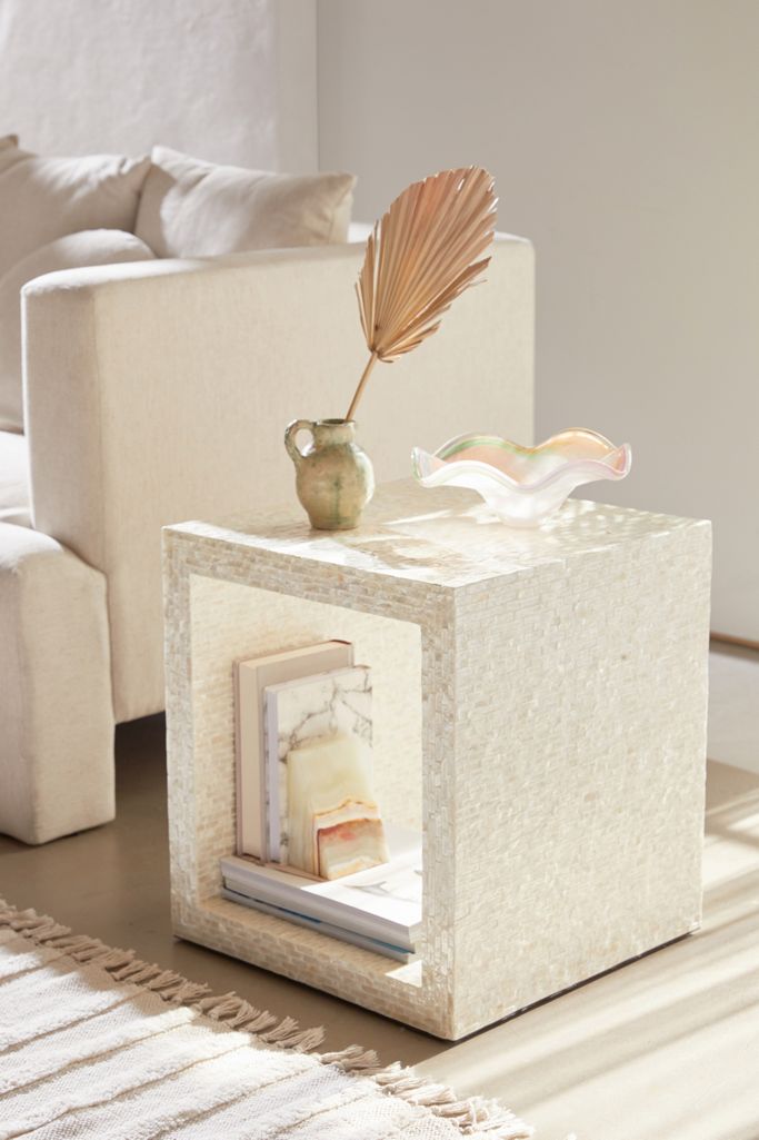 Capiz Cutout Side Table | Urban Outfitters