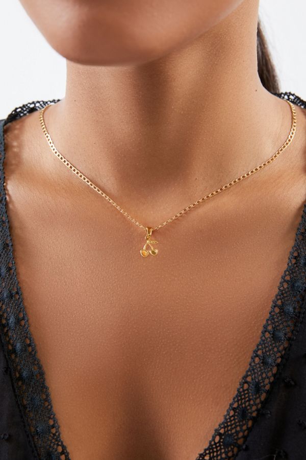Image Gang Cherry Chain Necklace | Urban Outfitters