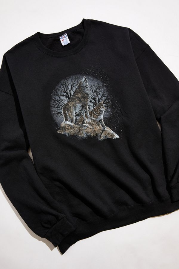 Vintage Howling Wolf Crew Neck Sweatshirt | Urban Outfitters