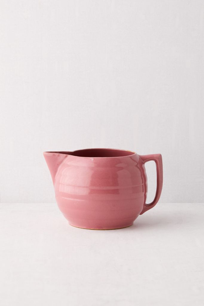 Urban Renewal Vintage Pink Ceramic Pitcher | Urban Outfitters