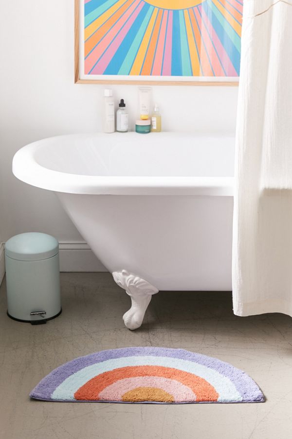 Rainbow Bath Mat | Urban Outfitters
