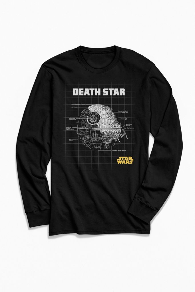 Star Wars Death Star Long Sleeve Tee | Urban Outfitters