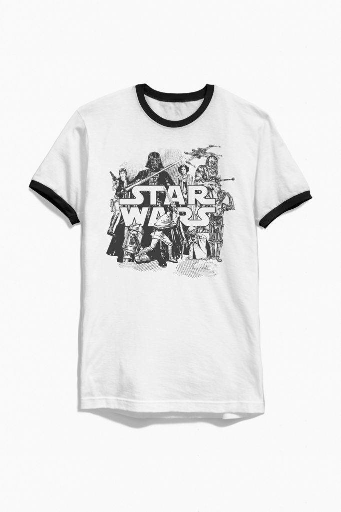 Star Wars Vintage Collage Ringer Tee | Urban Outfitters