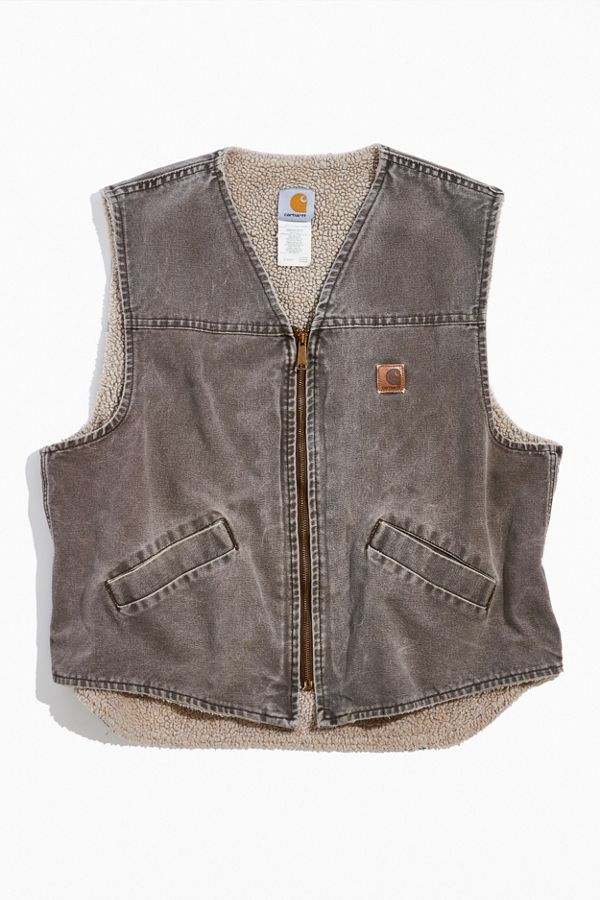 Vintage Carhartt Grey Work Vest | Urban Outfitters