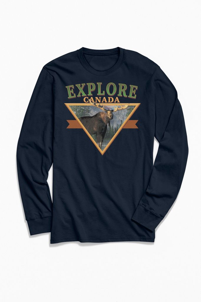 Travel Apparel Explore Canada Long Sleeve Tee | Urban Outfitters
