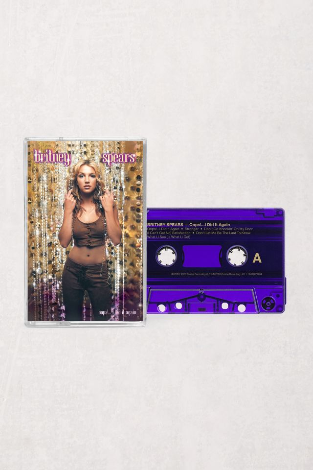 Britney Spears Oopsi Did It Again Limited Cassette Tape Urban Outfitters
