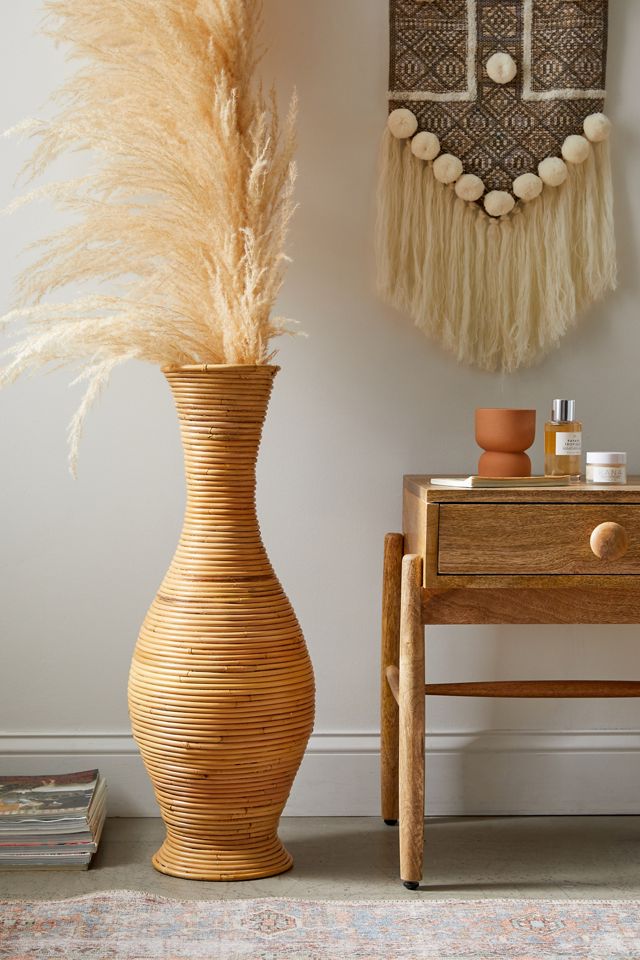 Oversized Rattan Vase | Urban Outfitters