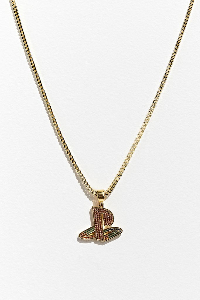 King Ice X PlayStation Logo Pendant Chain Necklace | Urban Outfitters