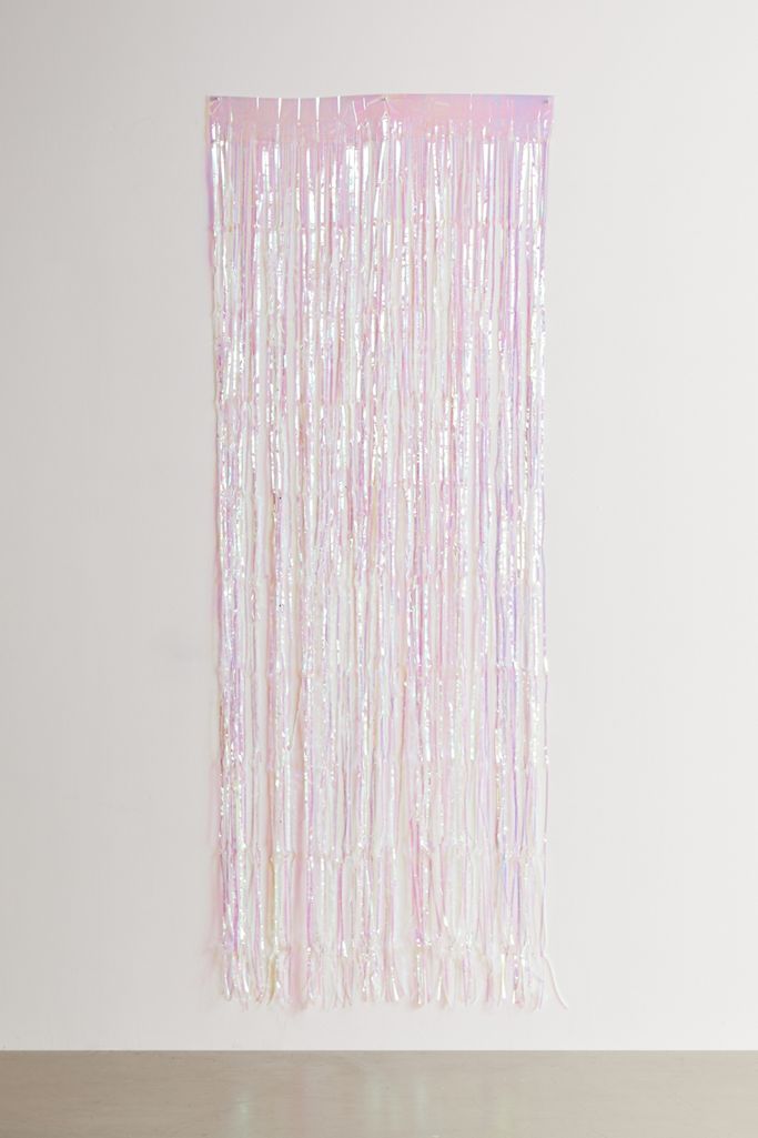 Iridescent Fringe Curtain | Urban Outfitters