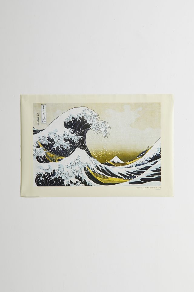 Hokusai The Great Wave Off Kanagawa Poster | Urban Outfitters