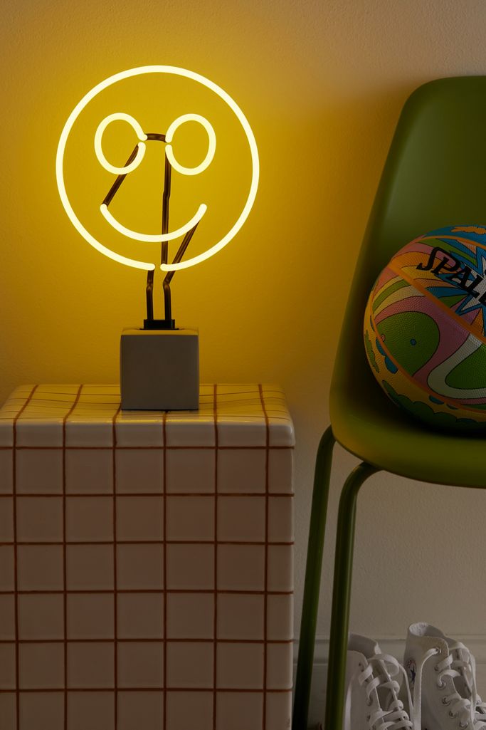 Happy Face Neon Table Lamp | Urban Outfitters