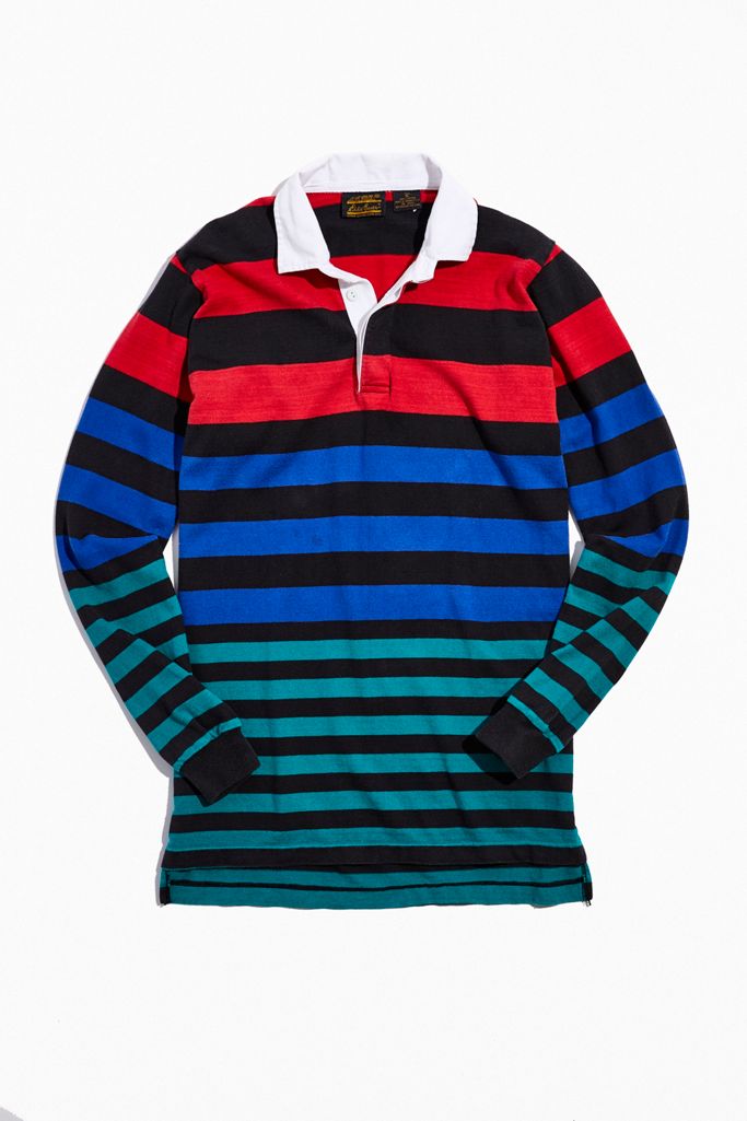 Vintage Colorblock Stripe Rugby Shirt | Urban Outfitters