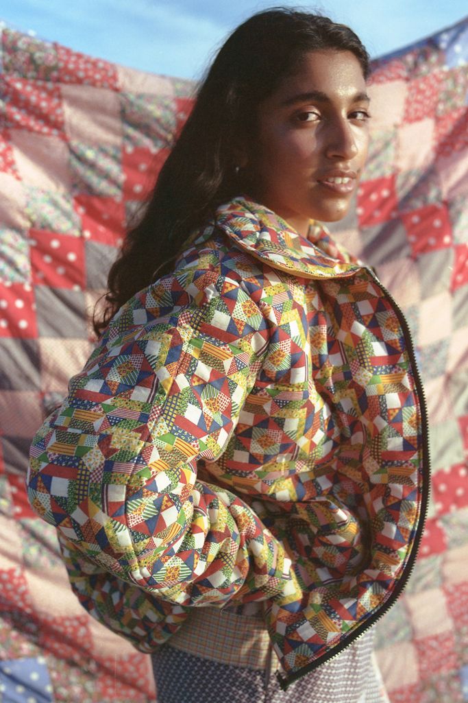 THE SERIES Patchwork Puffer Jacket | Urban Outfitters
