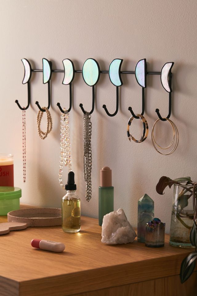 Moon Phase Wall Multi-Hook | Urban Outfitters