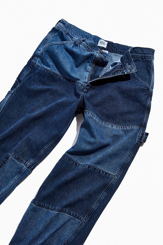 Stunning Patchwork Carpenter Pocket Jeans Gallery