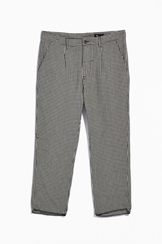 Thrills Quad Check Chopped Chino Pant | Urban Outfitters