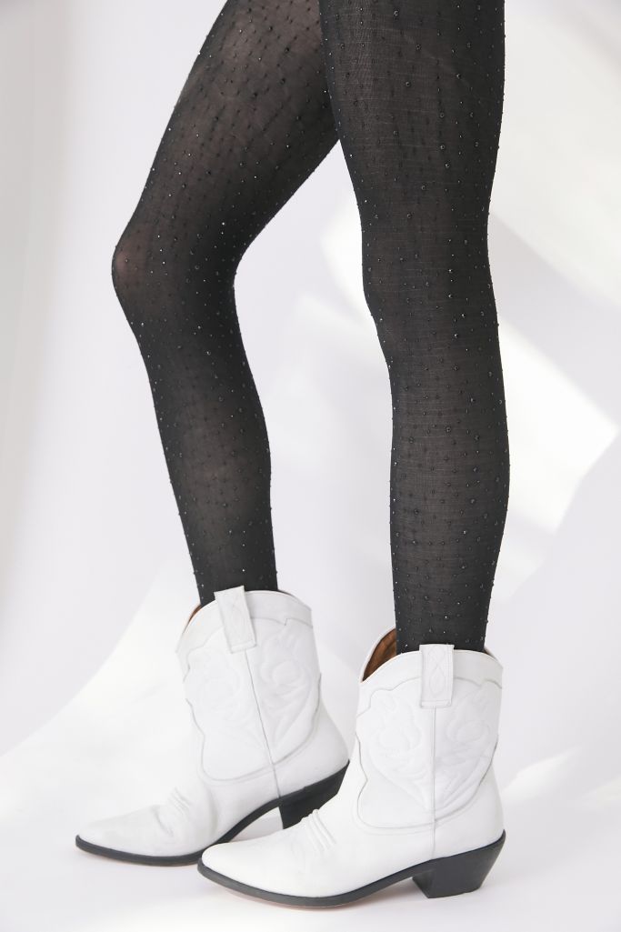 Rhinestone Opaque Tight Urban Outfitters Canada