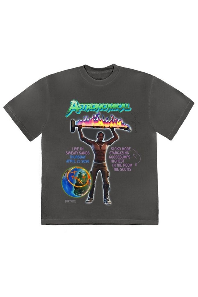 Travis Scott Back Bling T-Shirt | Urban Outfitters