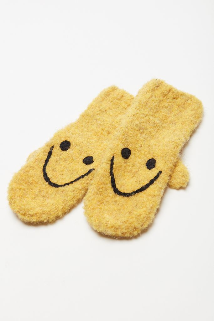 Happy Smiley Mitten | Urban Outfitters