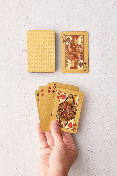 Gold Games Gold Playing Card Deck | Urban Outfitters